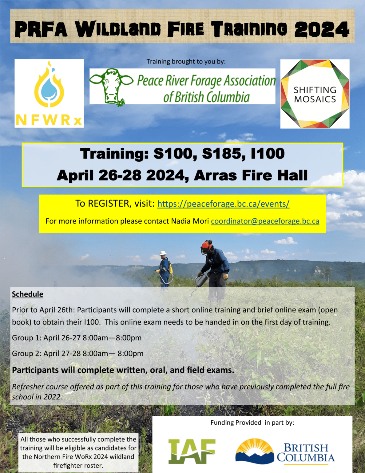 Five more participants needed for Wildland Fire Training (Apr 27-28th ...