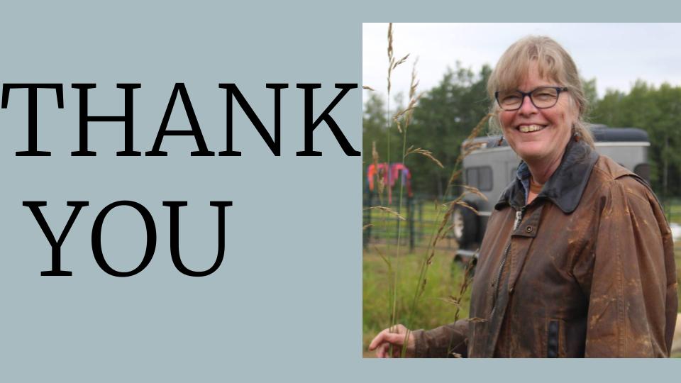 Honouring Sandra Burton - Peace River Forage Association